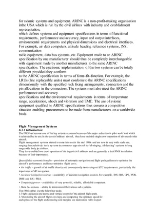 Unit i introduction to avionics | DOCX