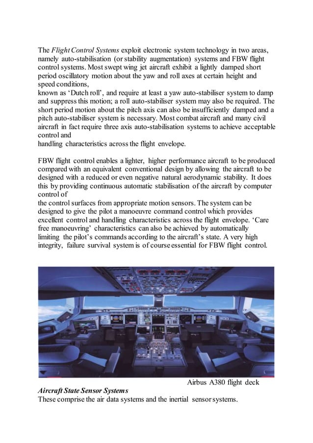 Unit i introduction to avionics | PDF