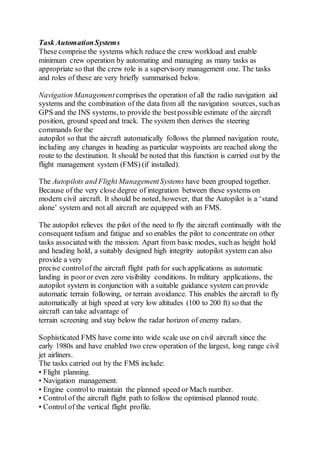 Unit i introduction to avionics | DOCX