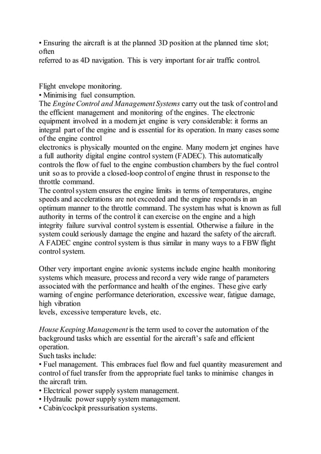 Unit i introduction to avionics | DOCX