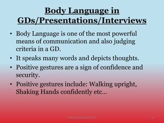 Unit-II PDBS/Non-Verbal Communication | PPT