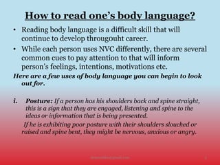Unit-II PDBS/Non-Verbal Communication | PPT