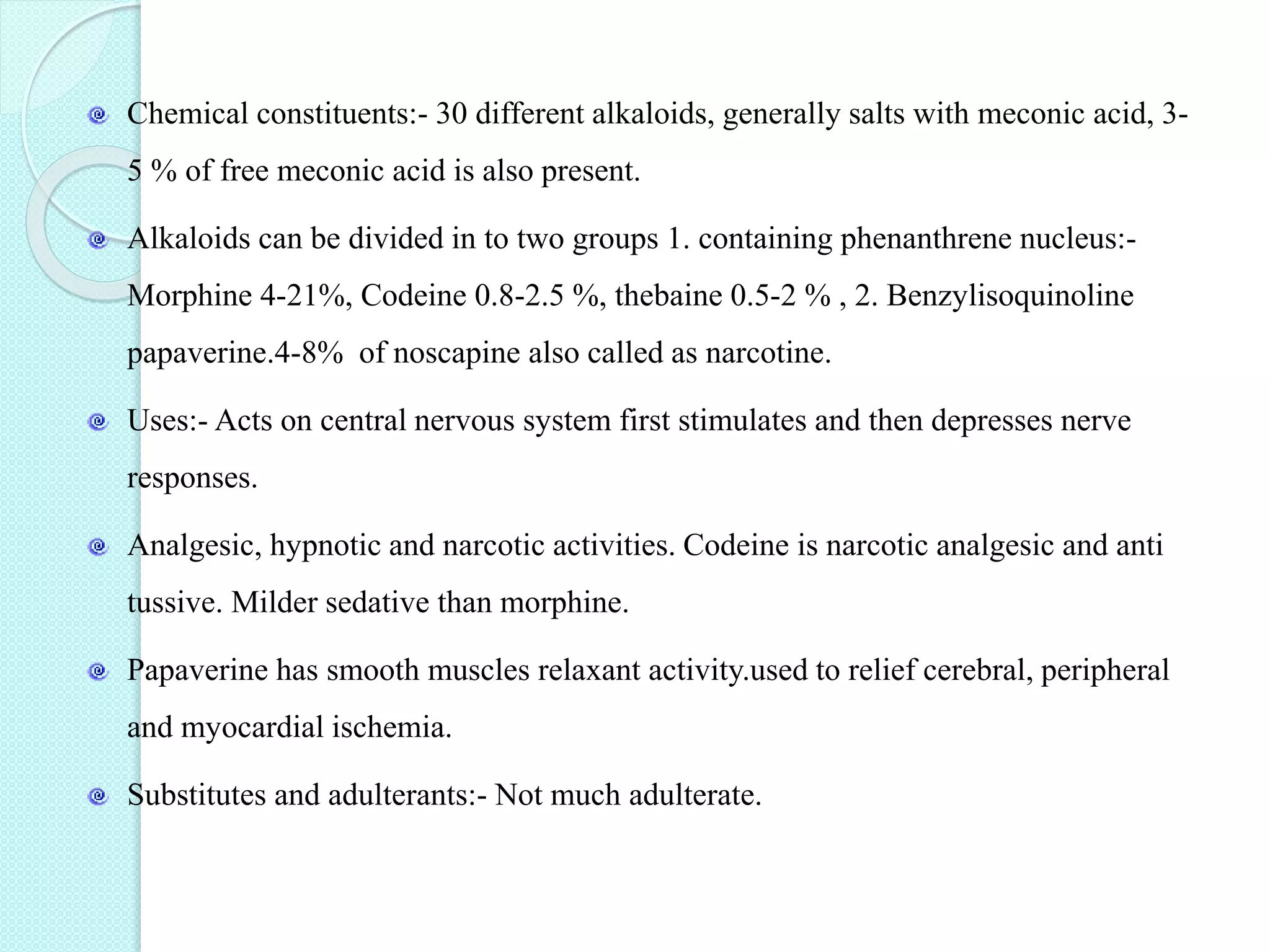 Pharmacognosy II as per PCI syllabus | PPTX