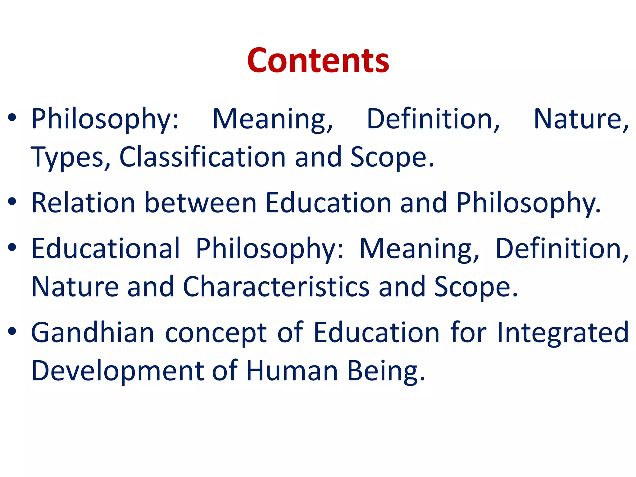 Philosophical Bases of Education | PDF