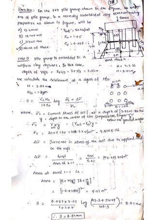 Unit ii pile foundations hand written notes | PDF