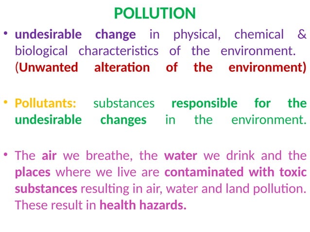 Unit II Pollution Environmental Science.pptx