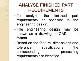 Unit ii Process Planning | PPTX