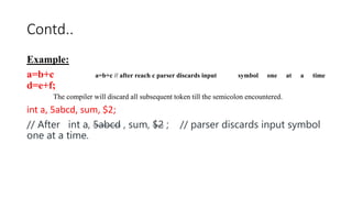 module 2 introduction to syntax analysis | PPT