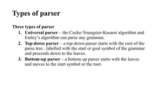 module 2 introduction to syntax analysis | PPT