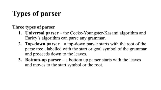 Module 2 Introduction To Syntax Analysis Ppt