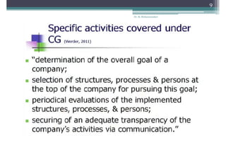 Unit II PPT- Corporate Governance. notes | PDF