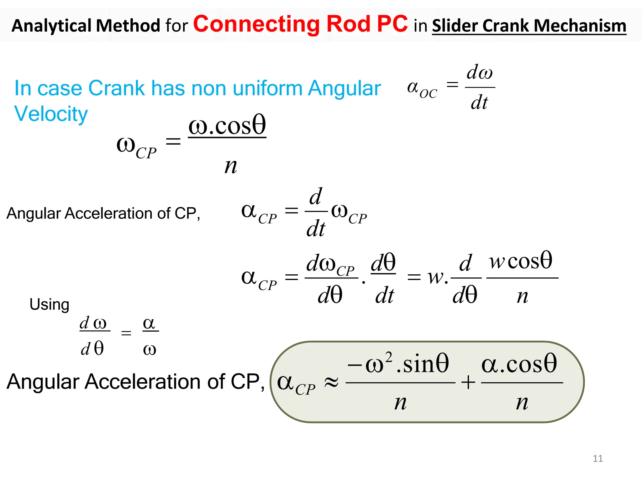 Unit II_PPT _Kinematic Analysis of Mechanisms _Analytical Methods.pptx