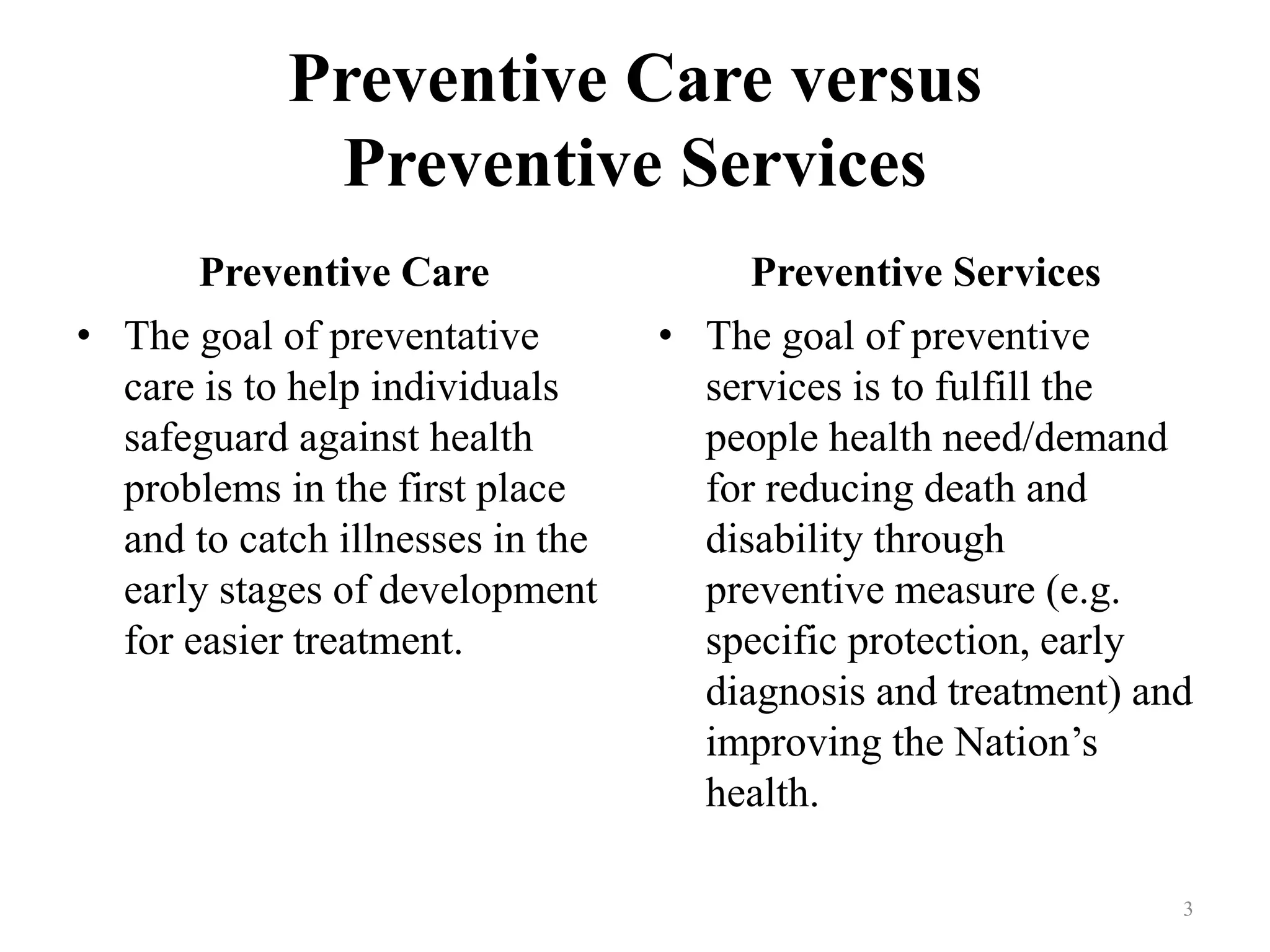 Preventive Health - Part two | PPTX