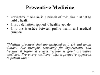 Preventive Health - Part two | PPTX