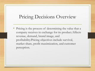 UNIT II Product life cycle.pptxProduct Life Cycle & Pricing Strategies ...
