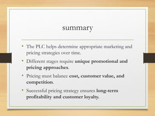 UNIT II Product life cycle.pptxProduct Life Cycle & Pricing Strategies ...