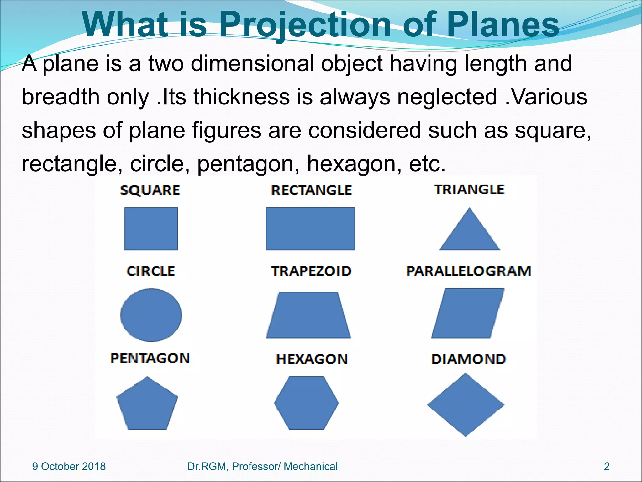 Unit ii projection of planes | PDF