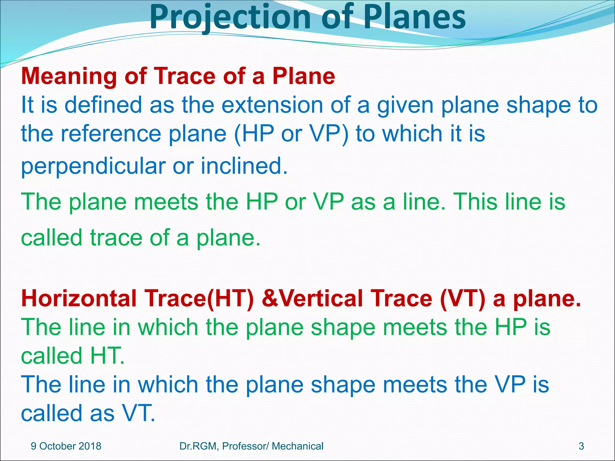 Unit ii projection of planes | PDF