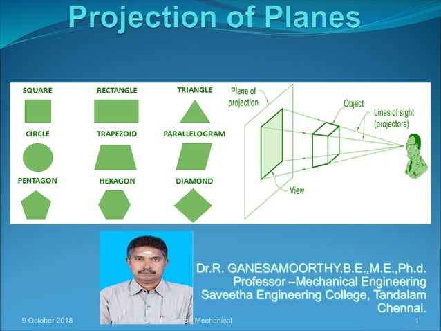 Unit ii projection of planes | PDF
