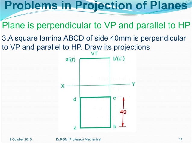 Unit ii projection of planes | PDF