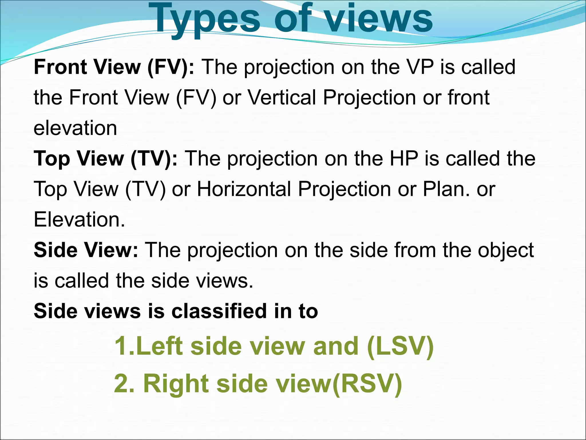 Unit ii projection of points | PDF