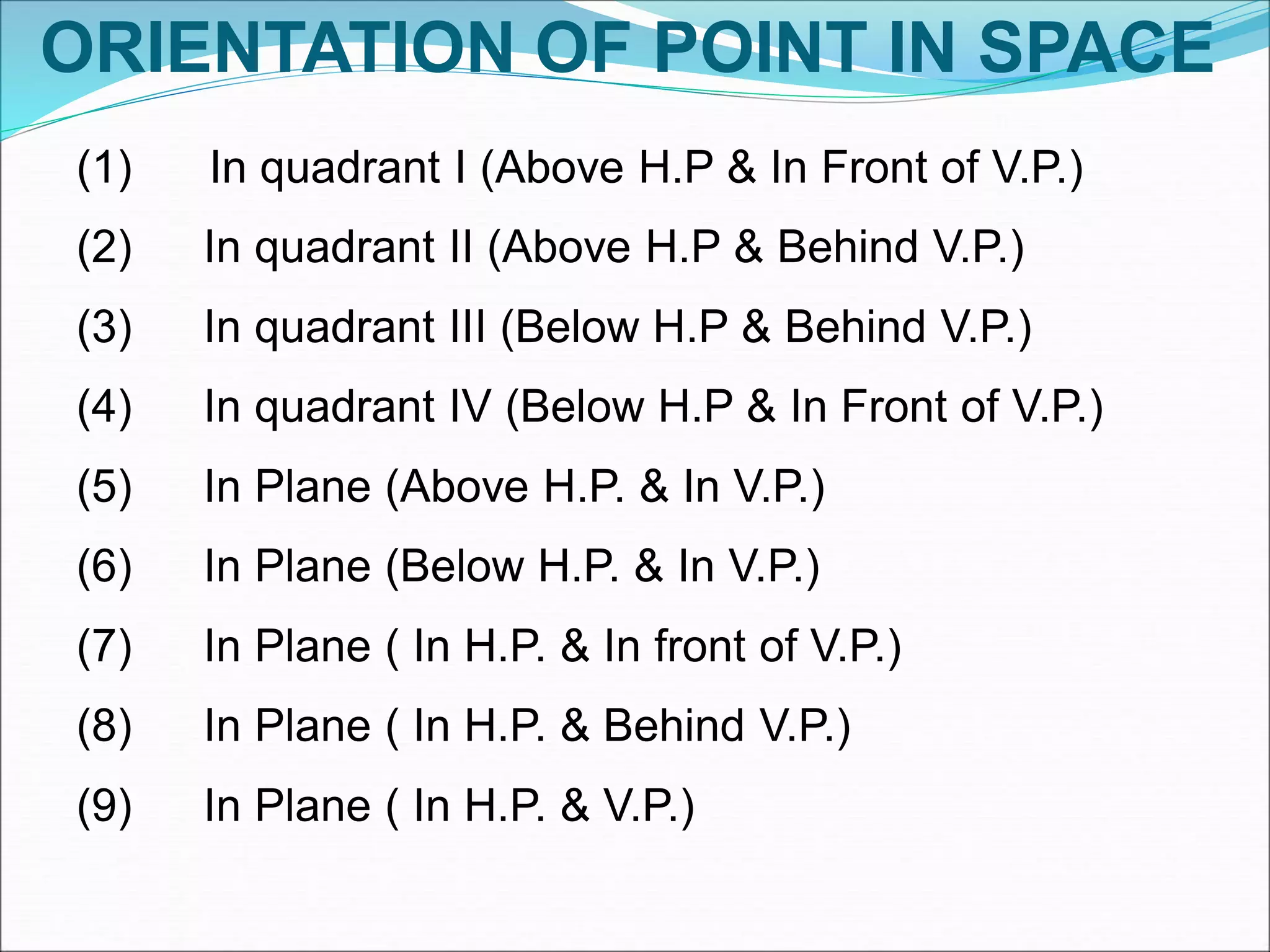 Unit ii projection of points | PDF