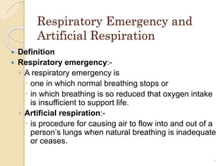 Unit II Respiratory Emergency.pptx respiration | PPTX