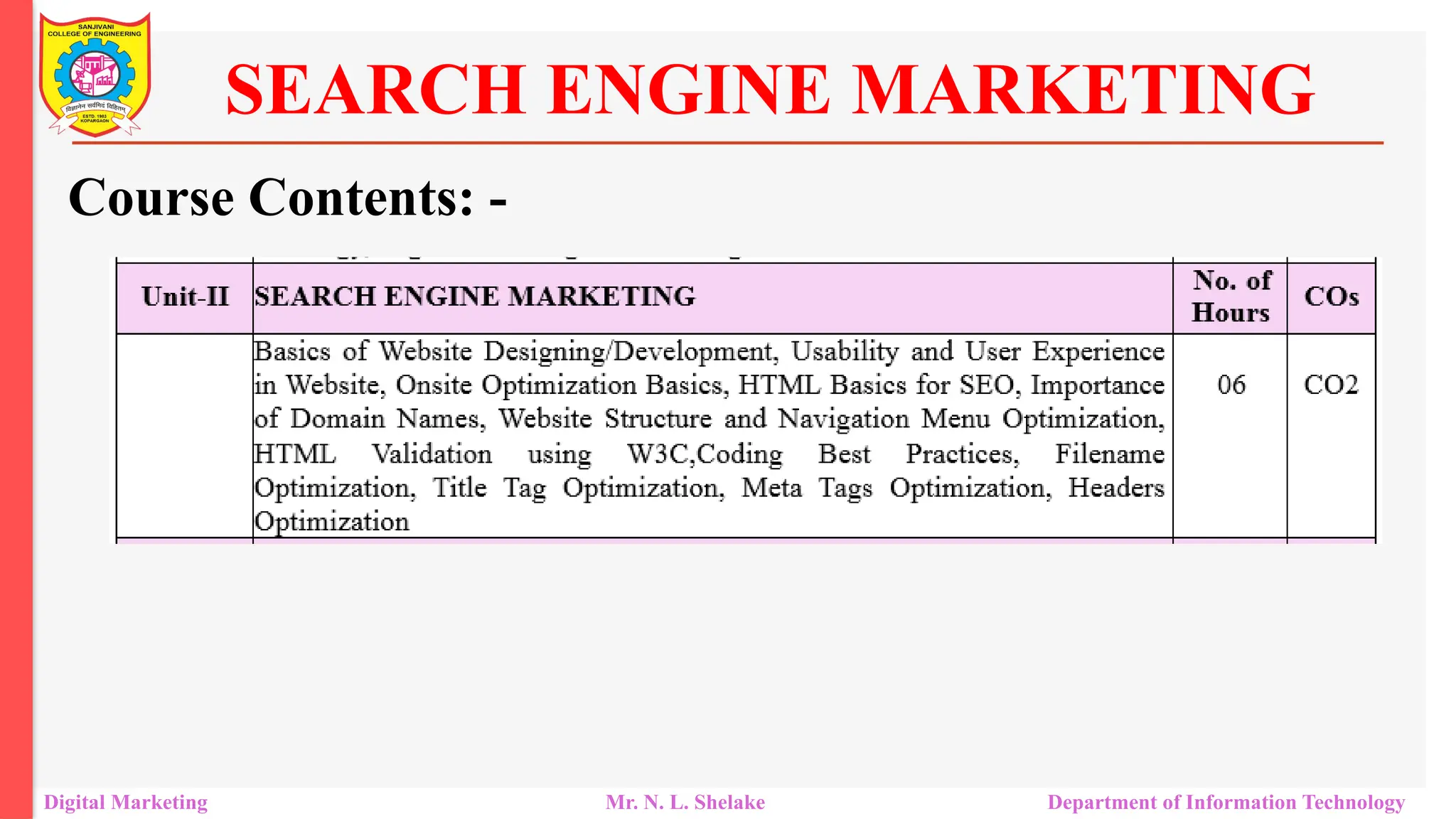 Unit II Search Engine Marketing Added.pptx