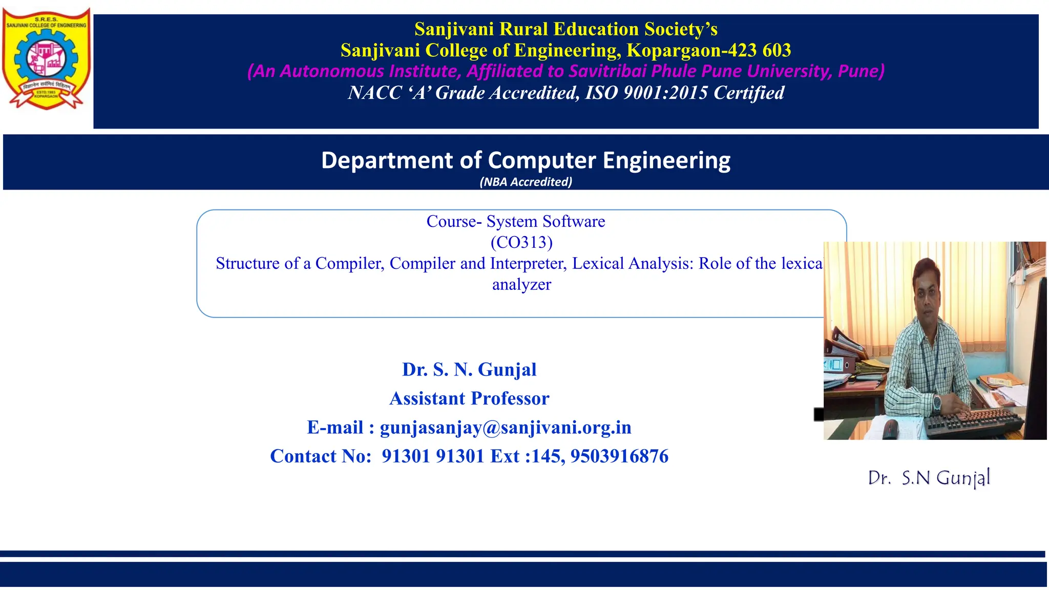 Structure Of A Compiler Compiler And Interpreter Lexical Analysis