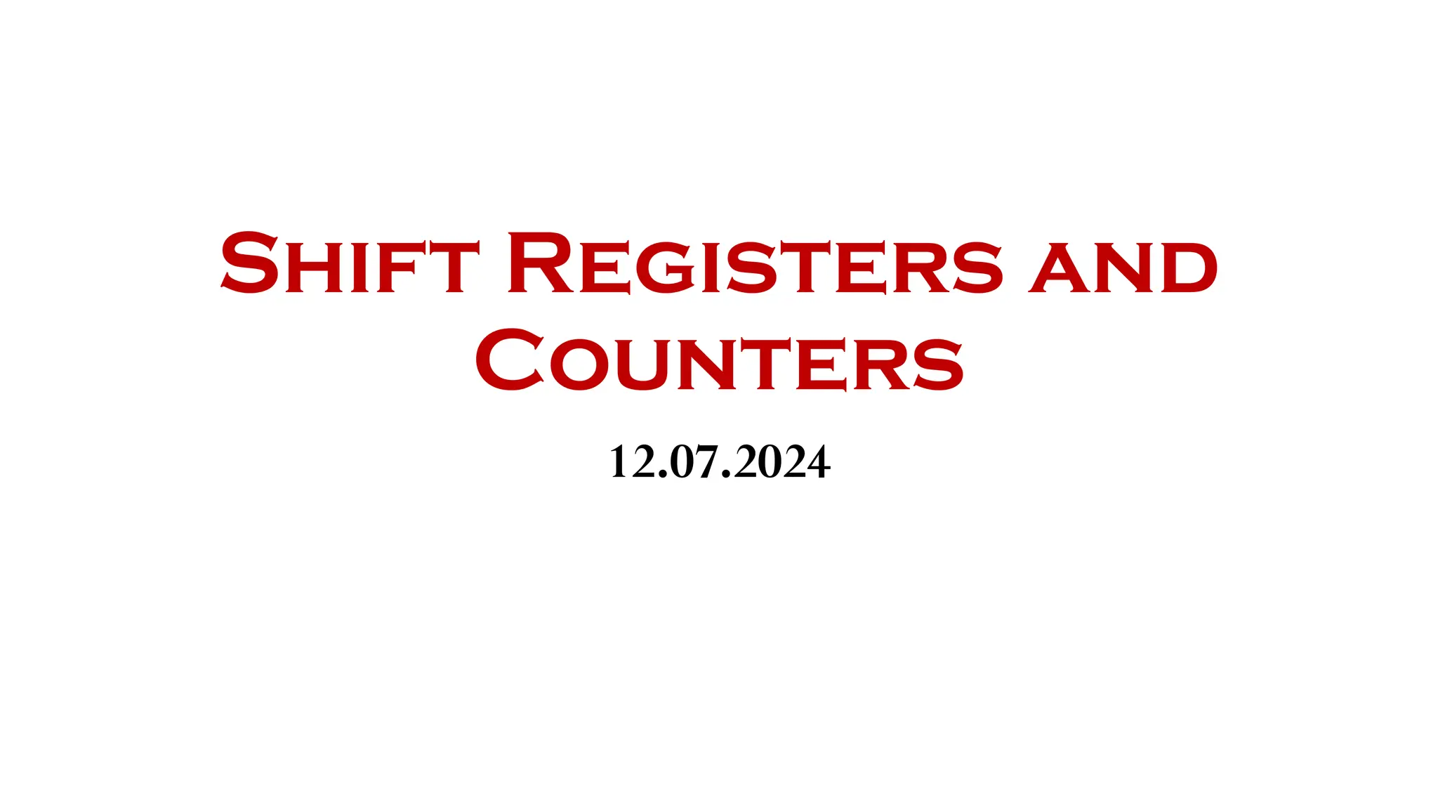 Unit II Shift Registers and Counters.pptx