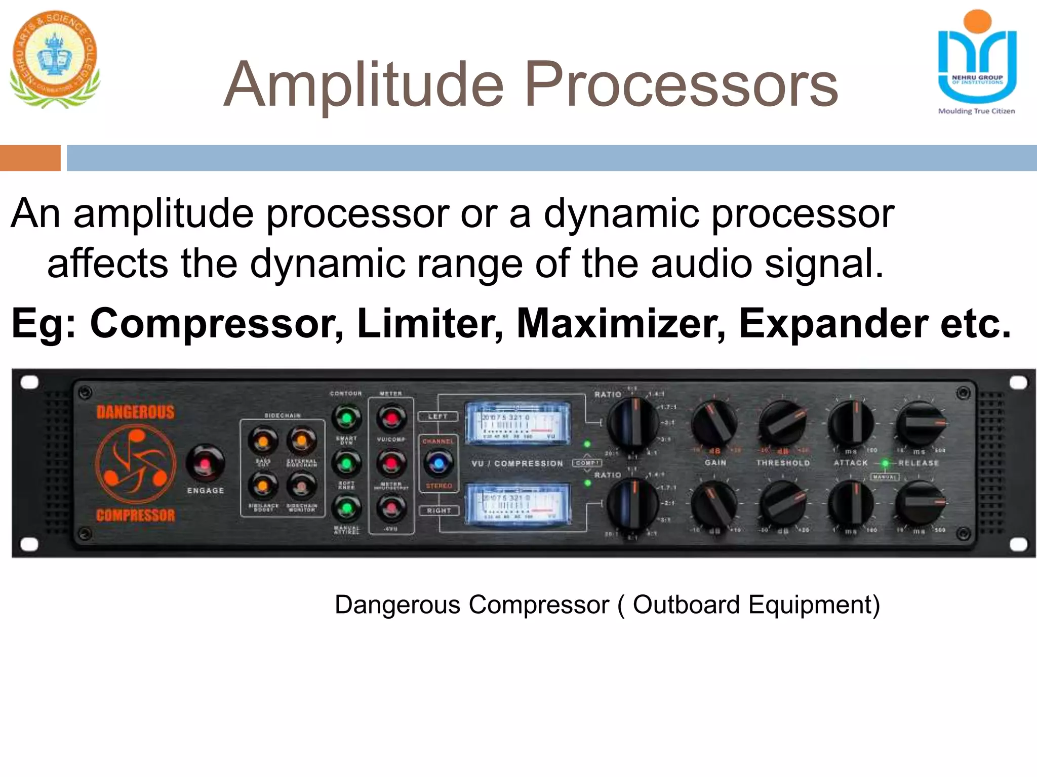 Audio Signal Processors | PPT