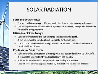 UNIT II SOLAR ENERGY power point presentation | PPTX