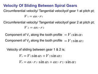Unit ii spiral gears | PPT