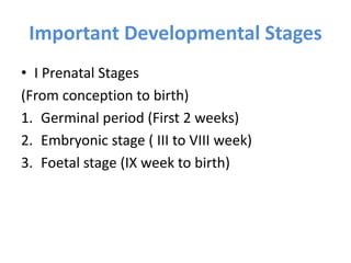 Unit ii stages and dimensions of development of children | PPTX