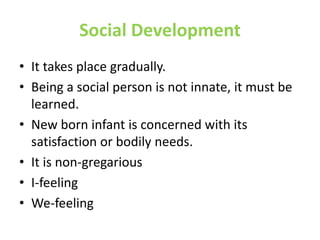 Unit ii stages and dimensions of development of children | PPTX