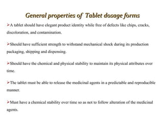 Unit- 2 Tablet industrial pharmacy. pdf. | PPTX