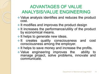 MG 6863- ENGG ECONOMICS UNIT II VALUE ENGINEERING | PPSX