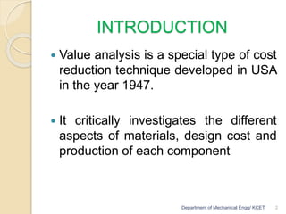 MG 6863- ENGG ECONOMICS UNIT II VALUE ENGINEERING | PPSX
