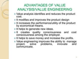 Unit ii value engineering | PPTX