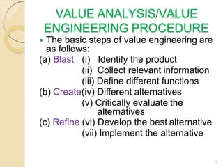 Unit ii value engineering | PDF