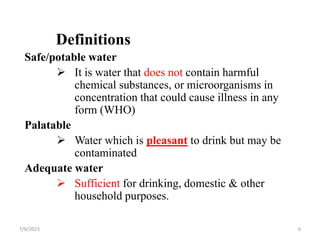 Unit II Water supply.pptx