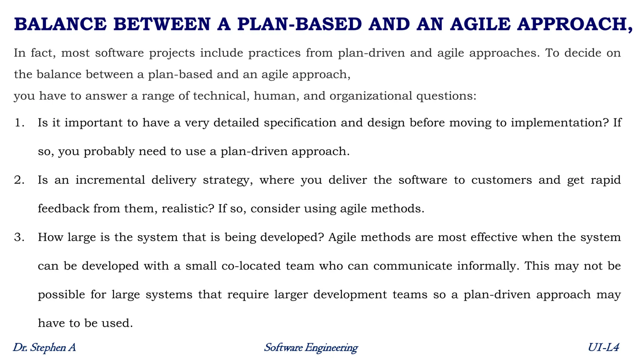 unit I lecture 4 - AGILE DEVELOPMENT AND PLAN-DRIVEN.pdf