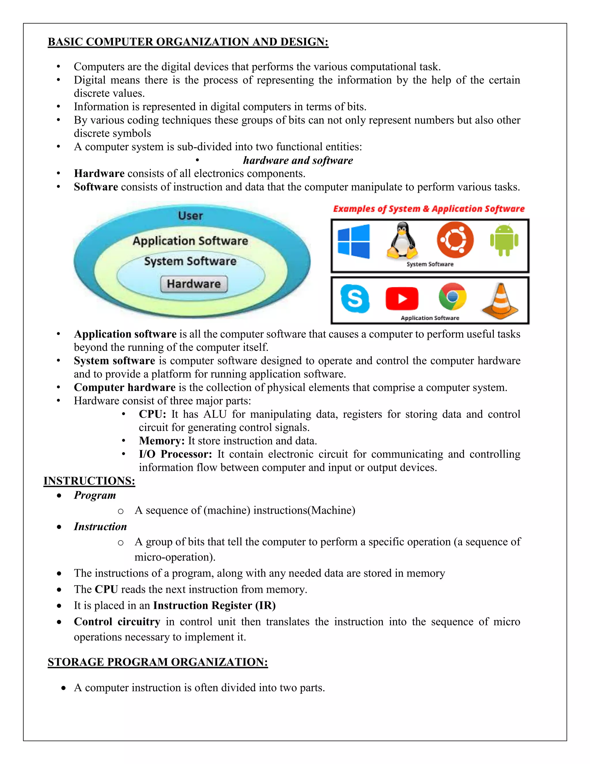 CS304PC:Computer Organization and Architecture UNIT I.pdf