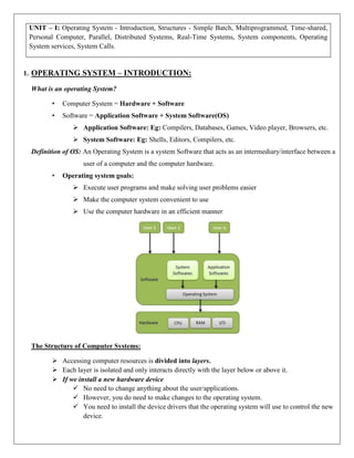 CS403: Operating System : Unit I _merged.pdf