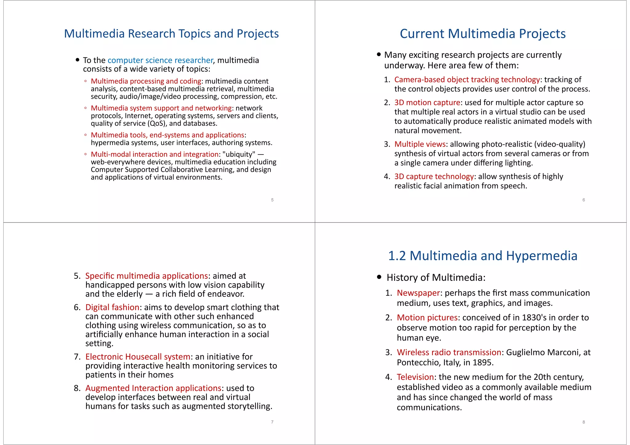 Unit i mm_chap1_introduction to multimedia | PDF