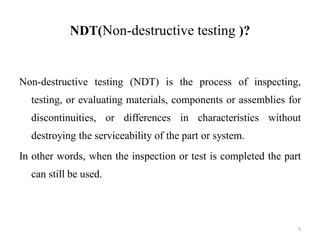 UNIT I NDT NON- DESTRUCTIVE TESTING ALL UNITS.pdf