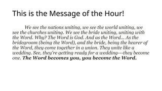 UNITING TIME Motivational talk presentation | PPT