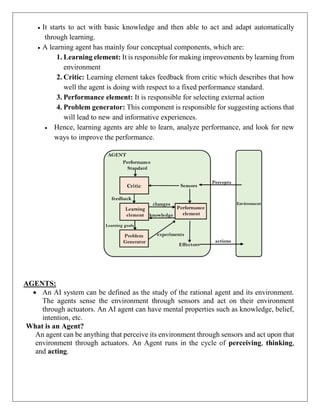 AI3391 ARTIFICIAL INTELLIGENCE Unit I notes.pdf