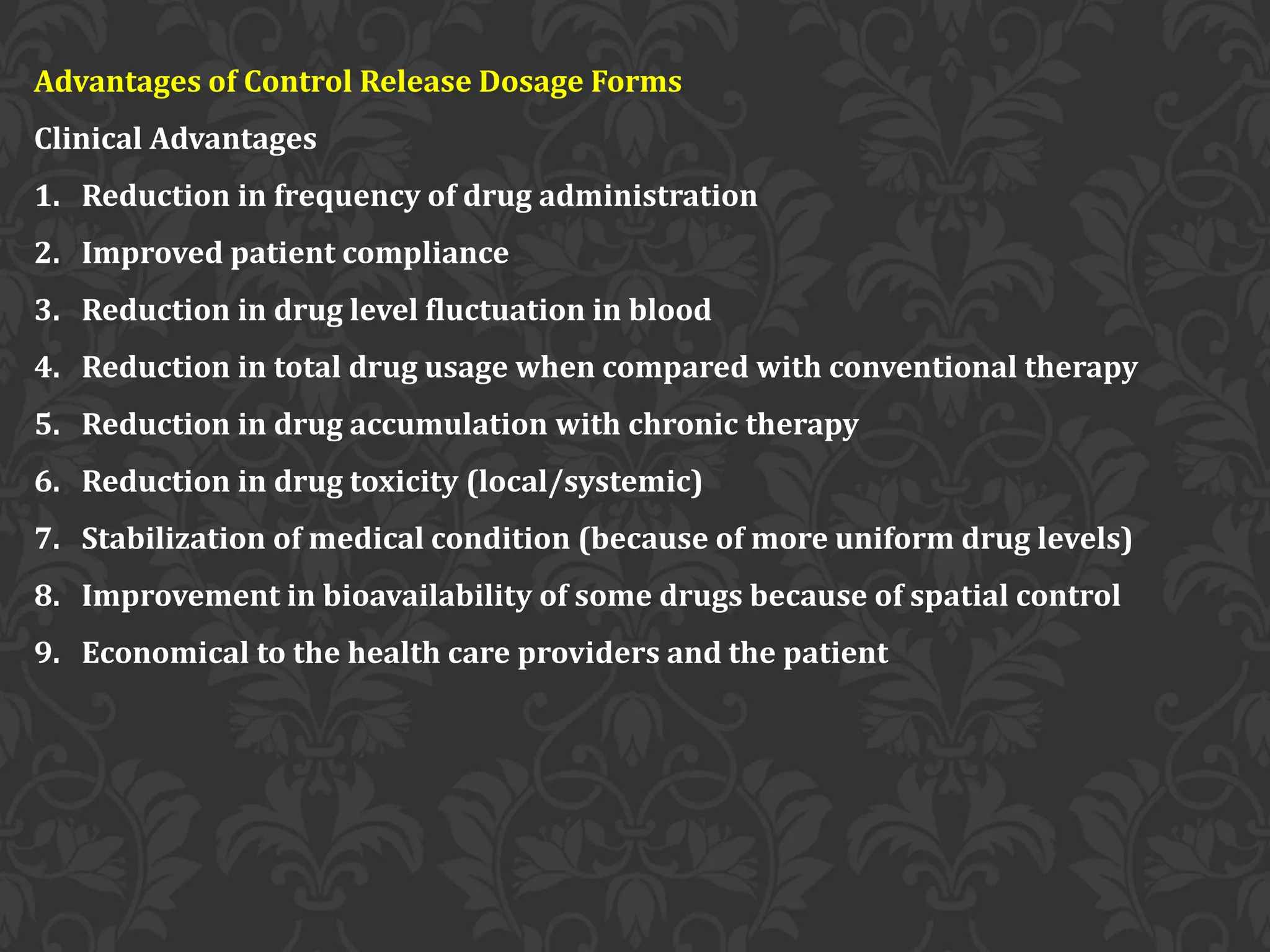 CONTROLLED RELEASE DRUG DELIVERY SYSTEM I | PPT