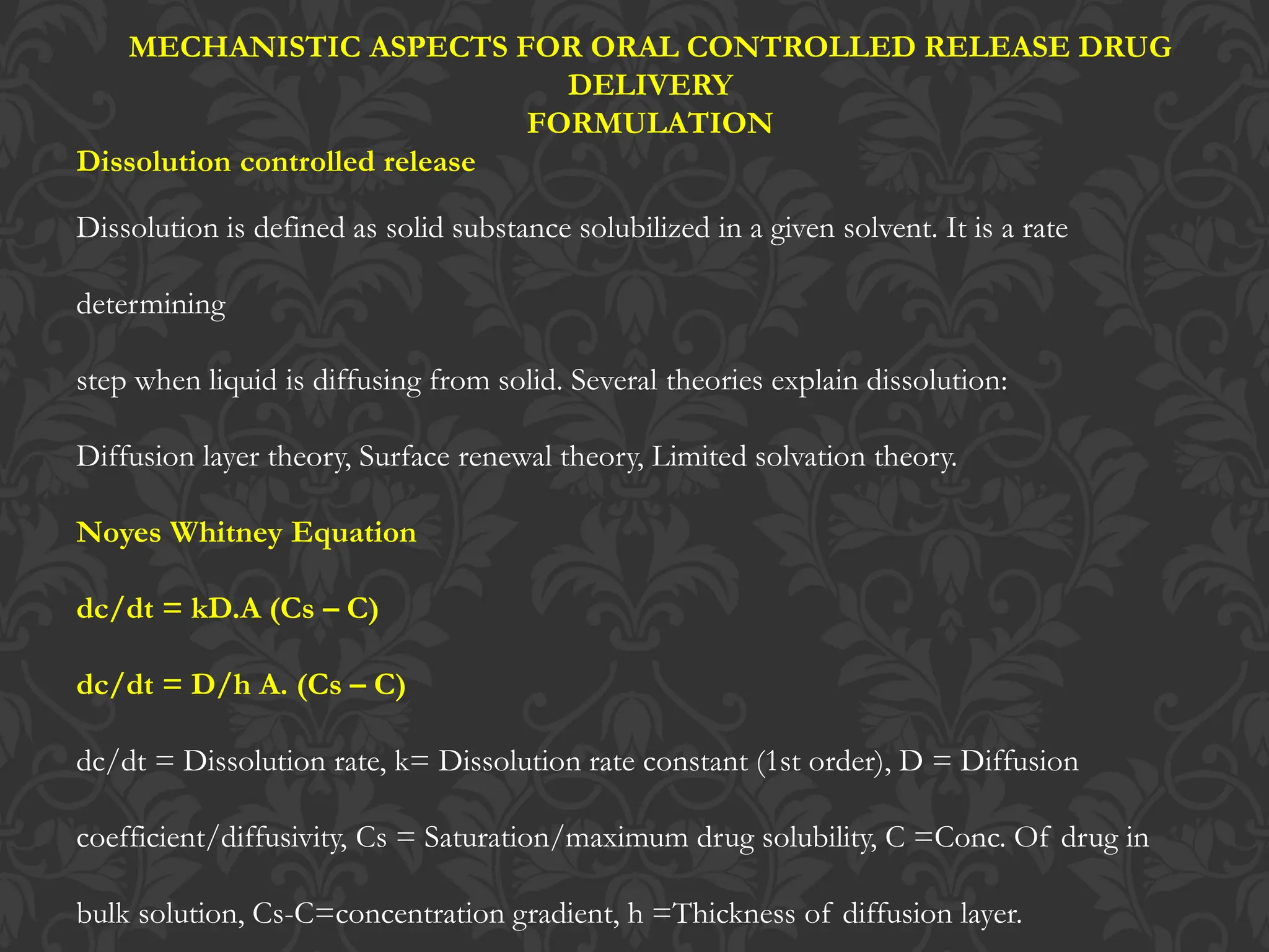 CONTROLLED RELEASE DRUG DELIVERY SYSTEM I | PPT